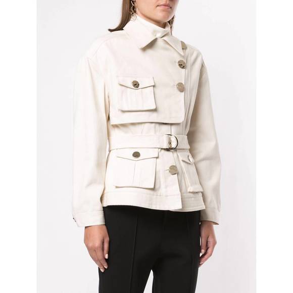 Acler | Jackets & Coats | New Acler Lewis Denim Jacket In Cream | Poshmark